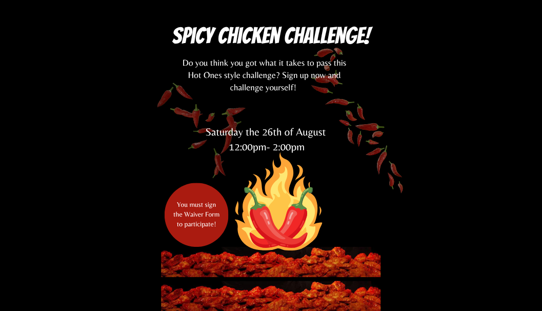 Spicy Chicken Challenge – My Iglu Melbourne Central